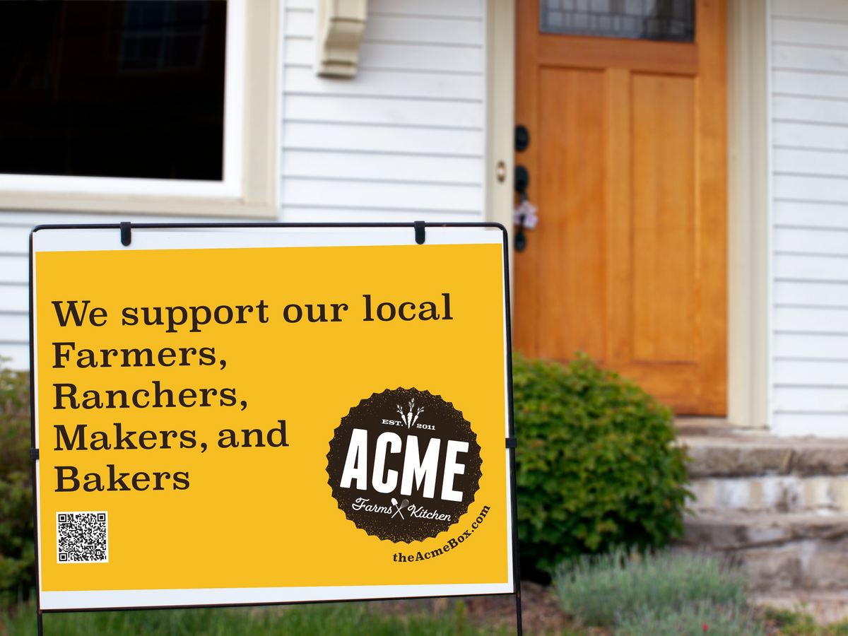 FREE Acme Yard Sign – ACME Farms + Kitchen