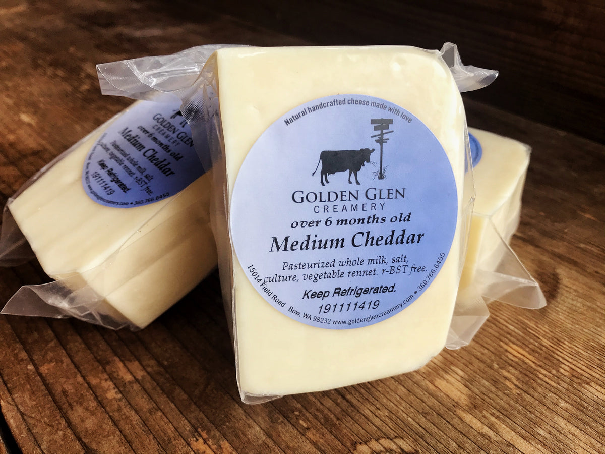 GOLDEN GLEN SHARP CHEDDAR CHEESE – ACME Farms + Kitchen